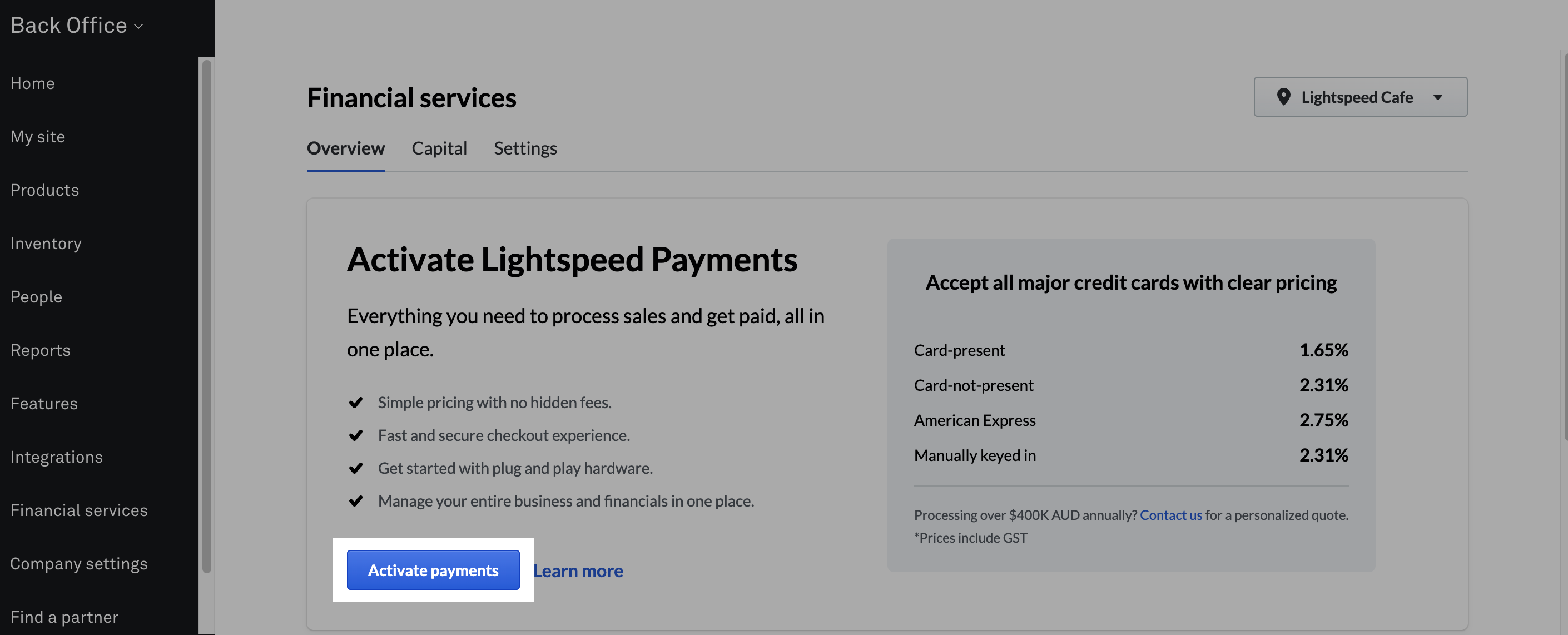 Setting up Lightspeed Payments – Lightspeed Restaurant POS (O-Series)