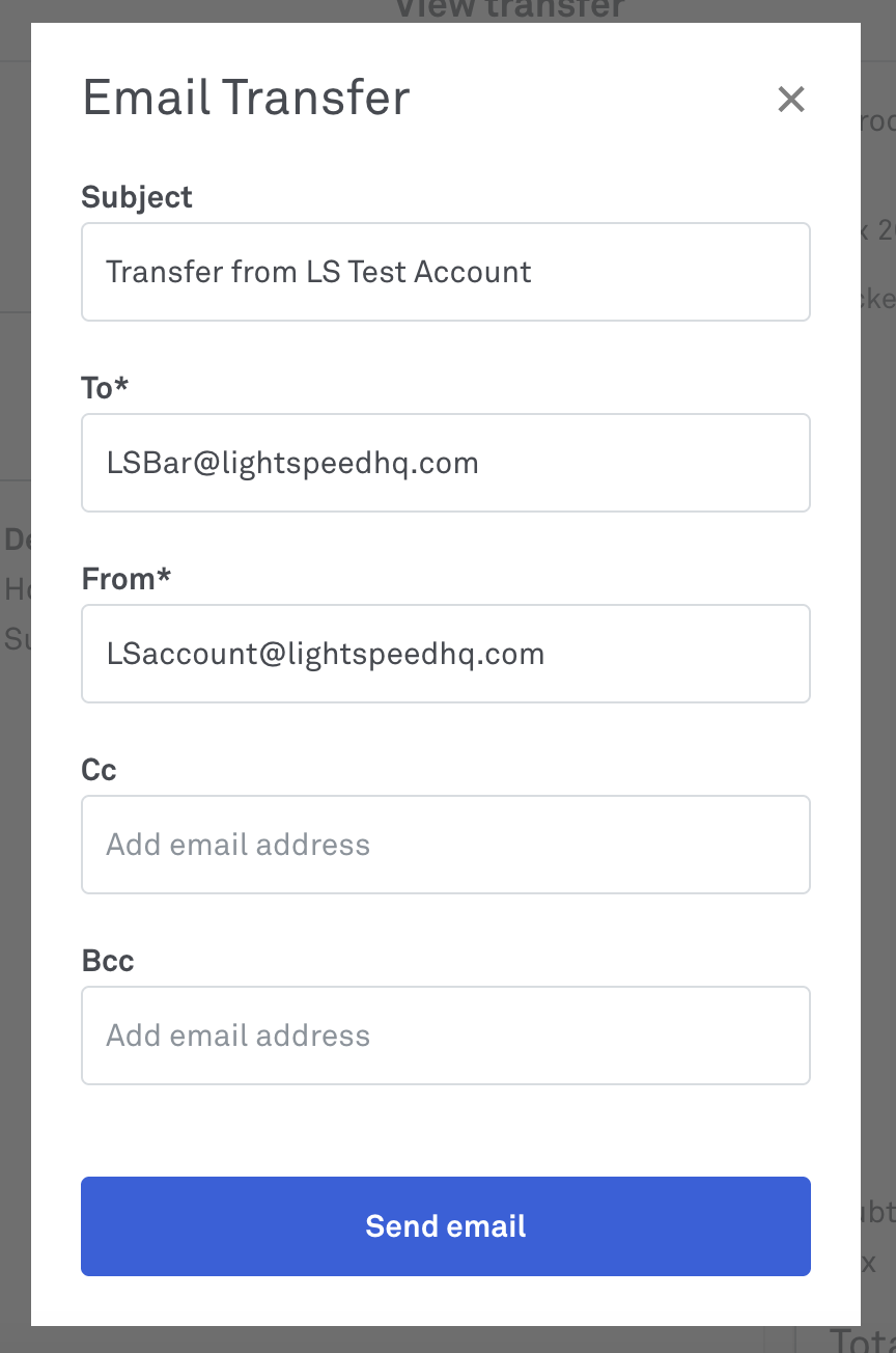 Stock transfers – Lightspeed Restaurant POS (O-Series)