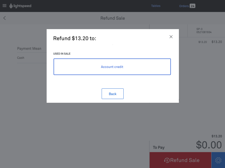 Setting up credit on account – Lightspeed Restaurant POS (O-Series)