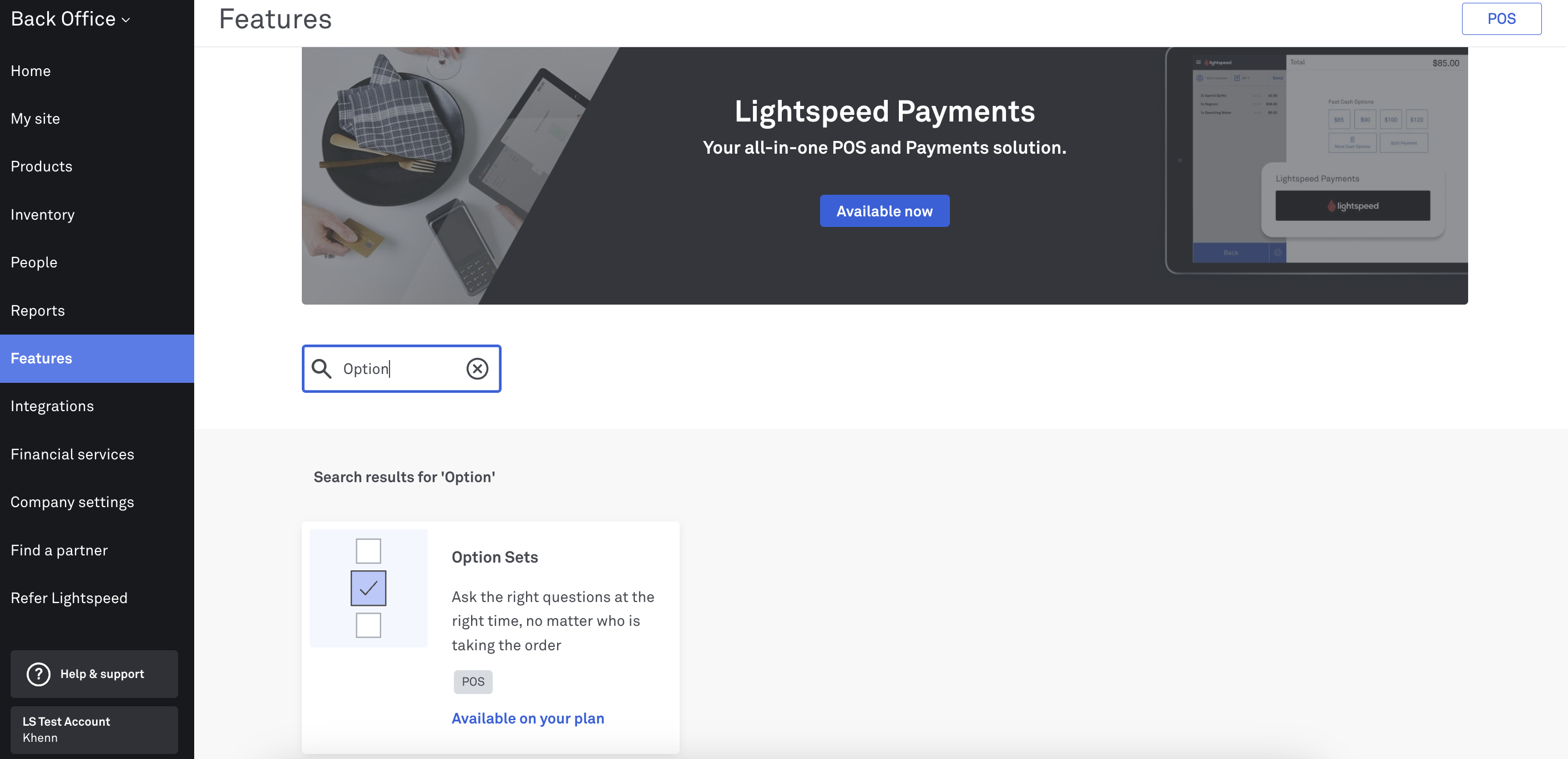 Creating combo deals with Option Sets – Lightspeed Restaurant POS (O ...