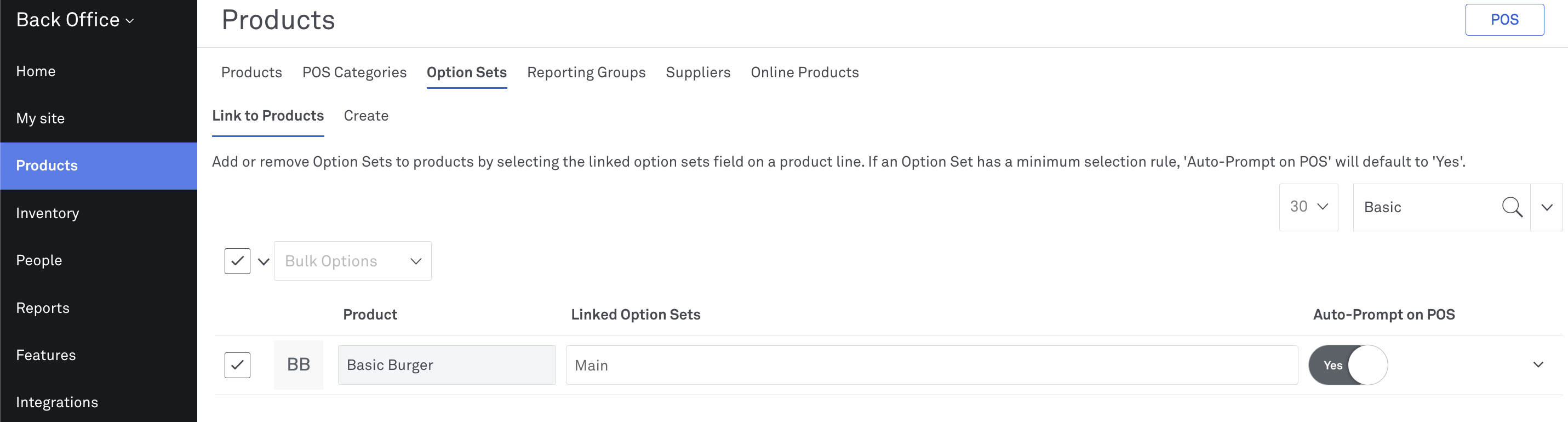 Creating combo deals with Option Sets – Lightspeed Restaurant POS (O ...