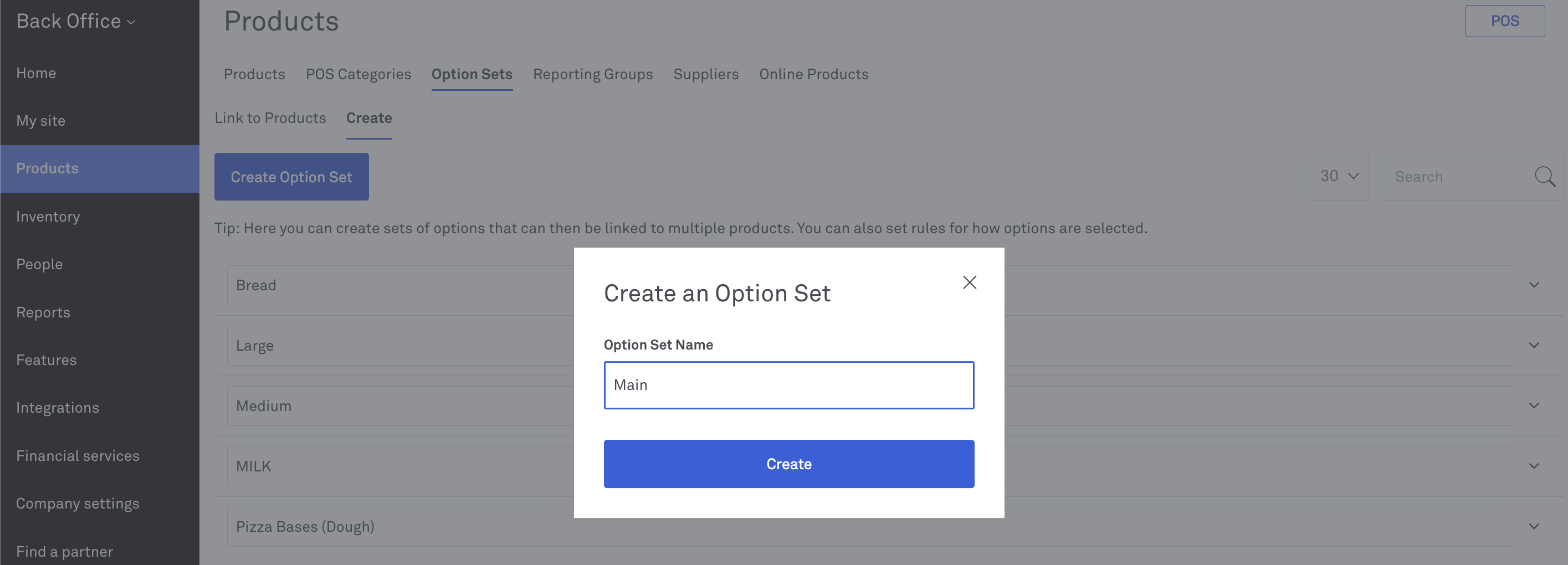 Creating combo deals with Option Sets – Lightspeed Restaurant POS (O ...