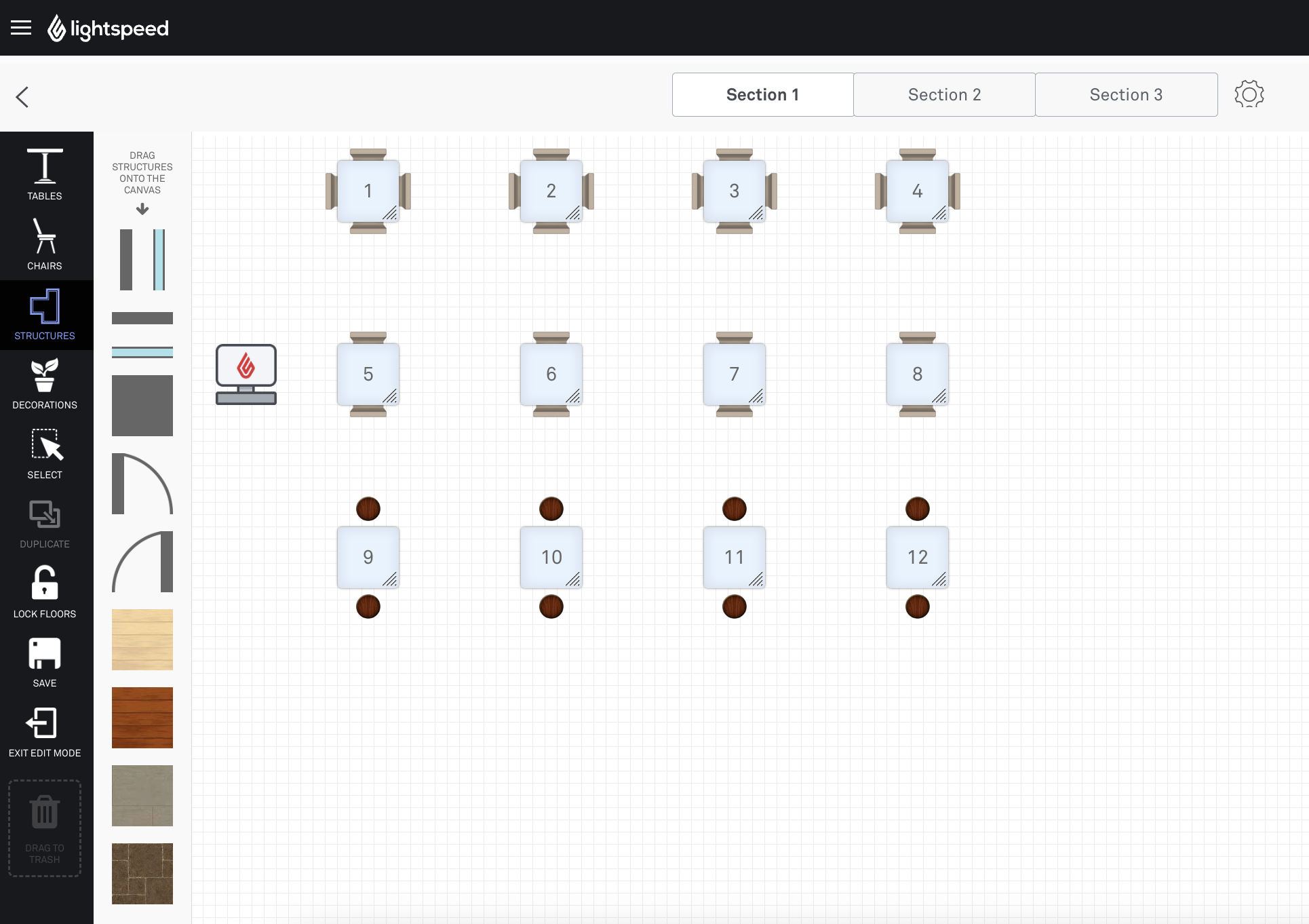 Setting up tables – Lightspeed Restaurant POS (O-Series)