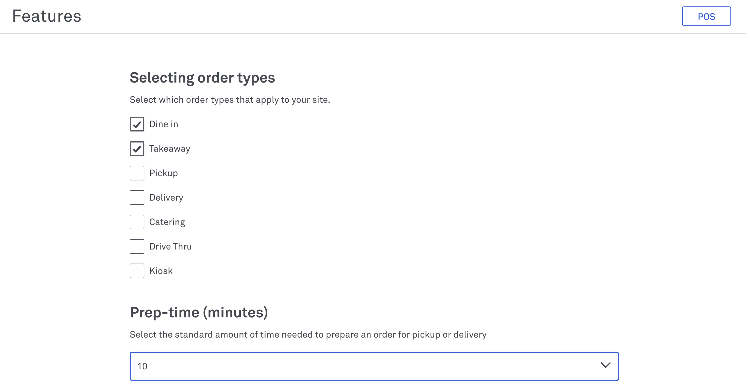 Setting up order types – Lightspeed Restaurant POS (O-Series)
